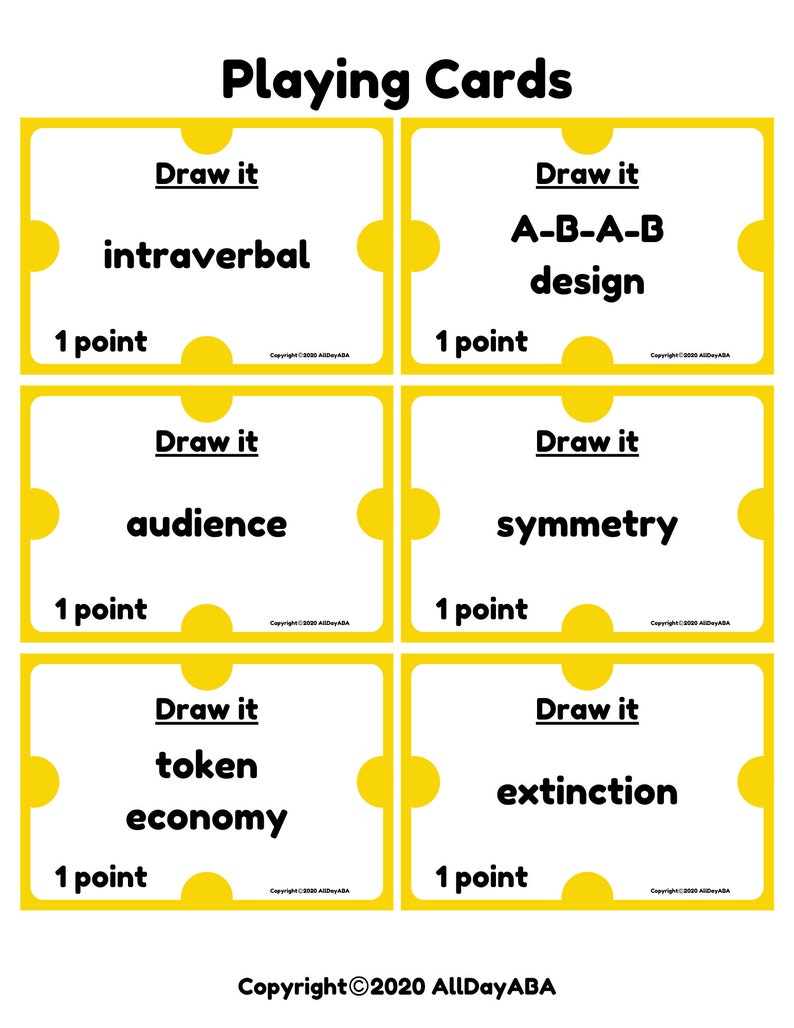 ABA Card Game Applied Behavior Analysis Terminology - Etsy