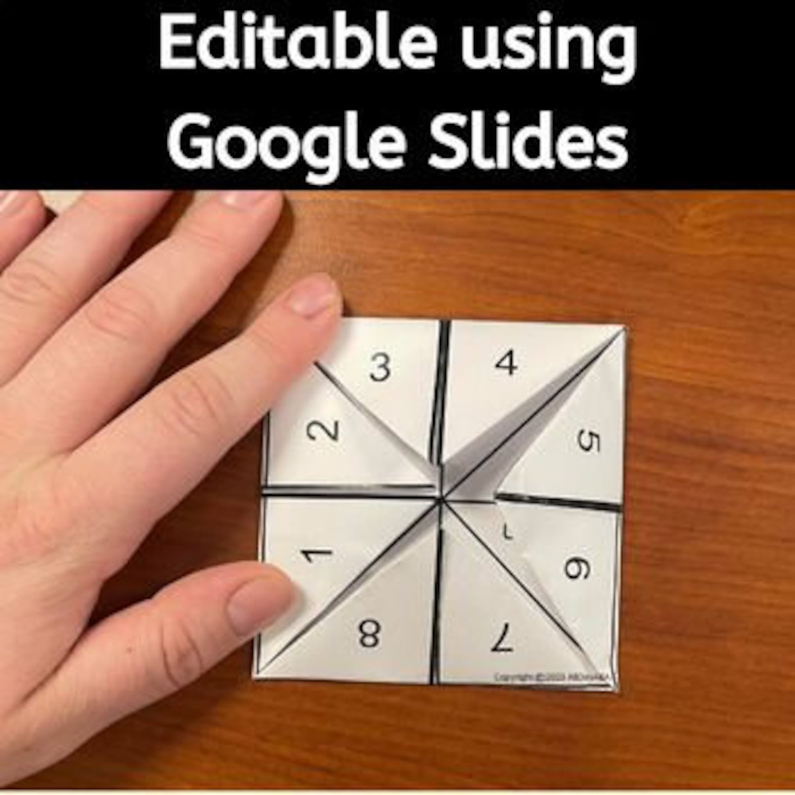 Calm Down Fortune Teller Cootie Catcher Game for Emotional Regulation ...