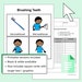 Brushing Teeth Task Analysis EDITABLE Visual Steps and Data Sheet for ...