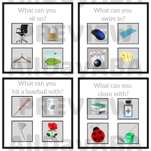 Function Cards - ABA & Speech Therapy - Discrete Trial Training Flash ...