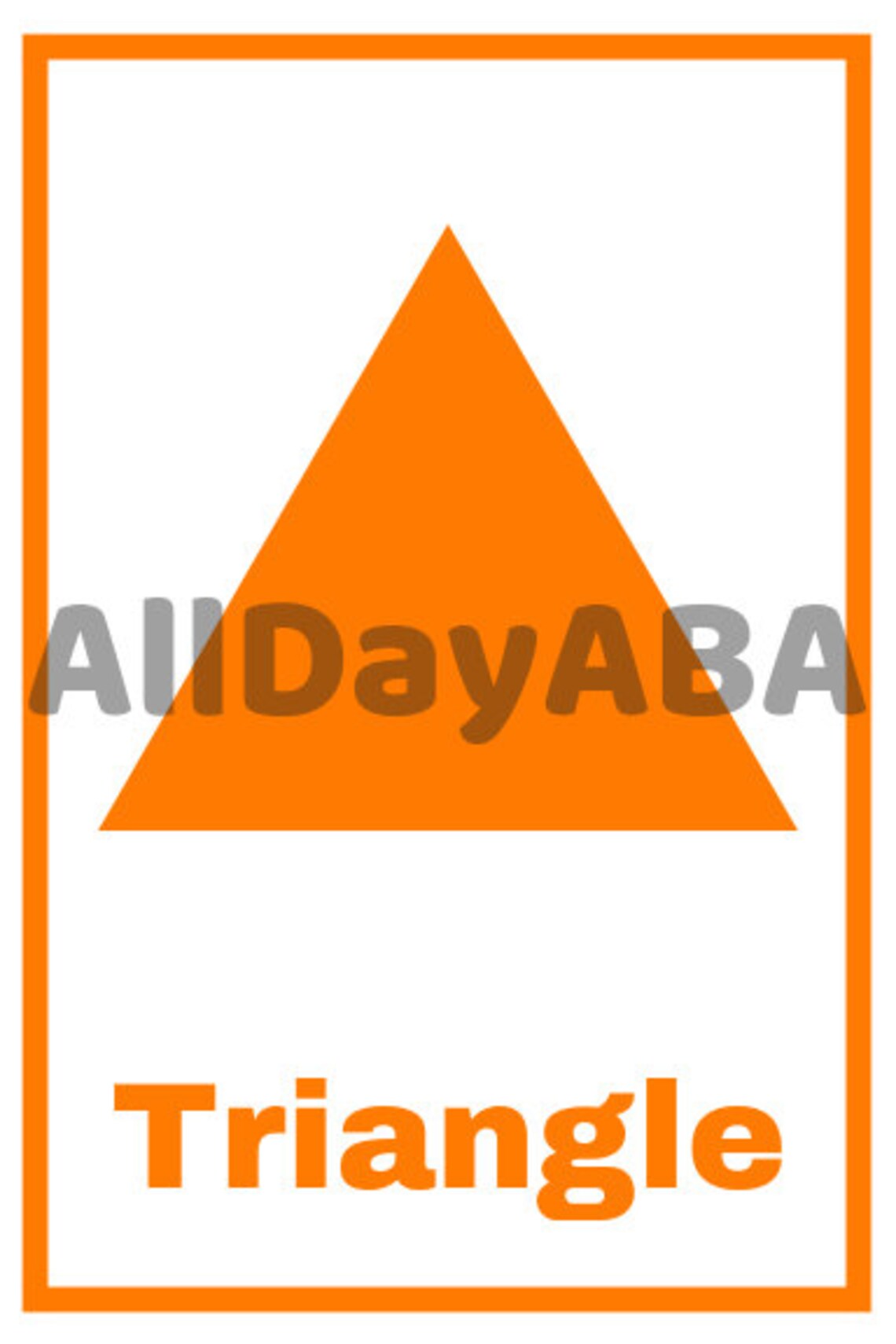 Shapes Flash Cards ABA, Speech Therapy, Special Education by Alldayaba ...