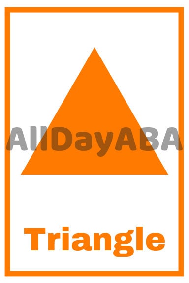 Shapes Flash Cards - ABA, Speech Therapy, Special Education - by ...