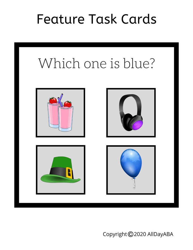 Feature Cards - ABA & Speech Therapy - Discrete Trial Training Flash ...
