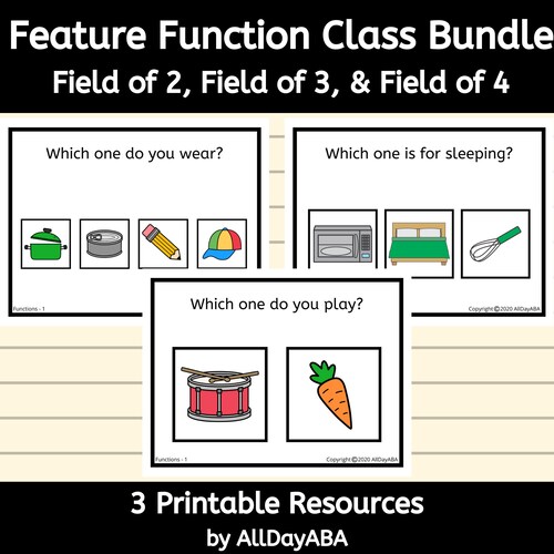 Function Cards ABA & Speech Therapy Discrete Trial - Etsy