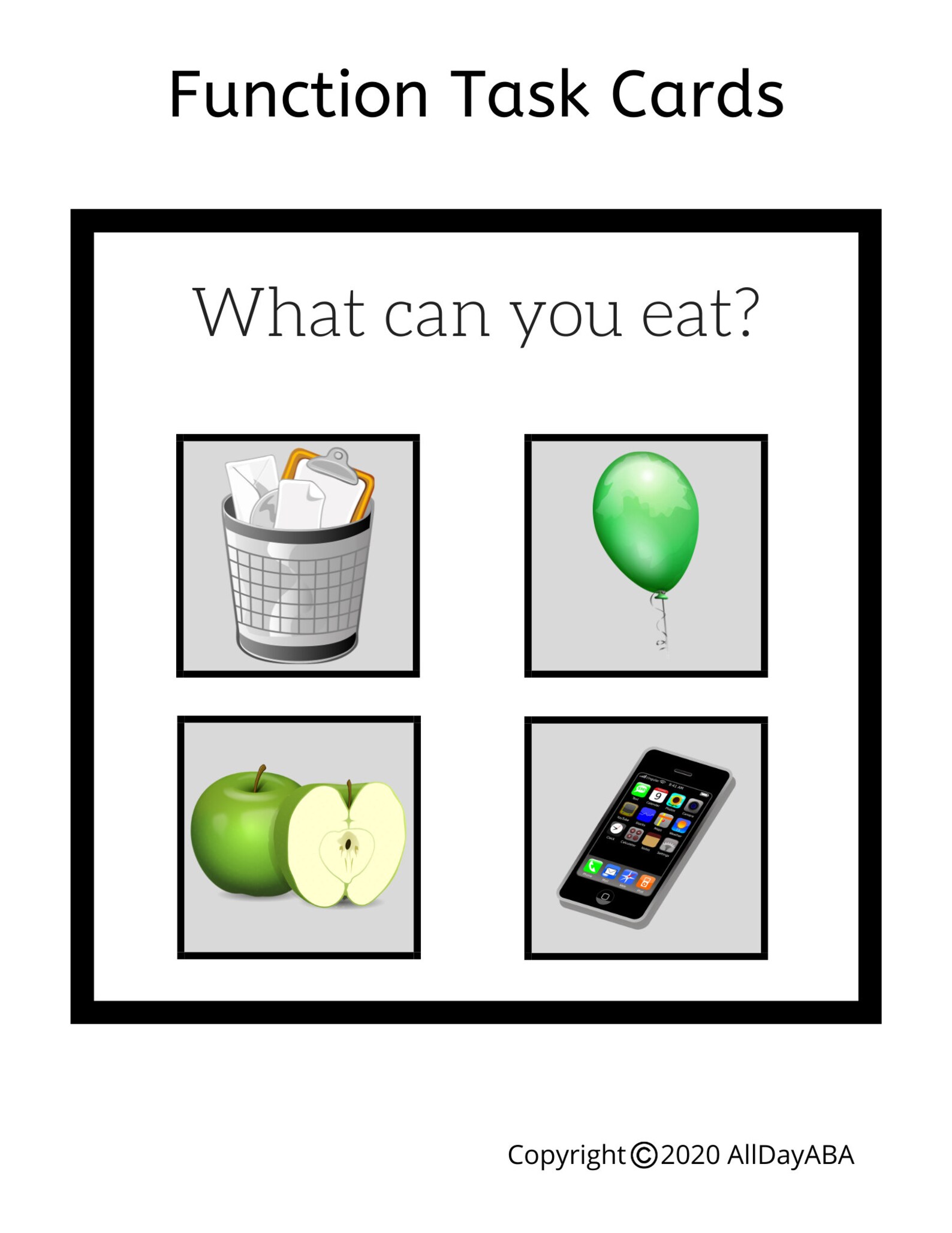 Feature Function Class Task Cards Bundle ABA Speech Therapy - Etsy