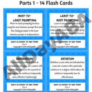 Quick Glossary of ABA Terms - Parts 1 Through 14 - Applied Behavior ...
