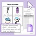 Showering Task Analysis EDITABLE for Taking A Shower Visual Schedule ...