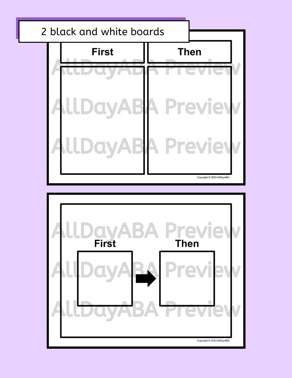 Editable First Then Board With Autism Visuals for ABA in Behavior ...