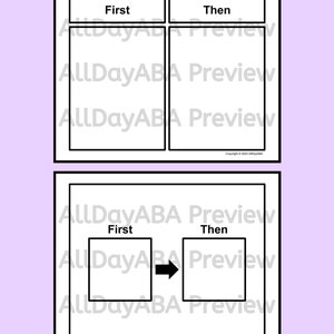 Editable First Then Board With Autism Visuals for ABA in Behavior ...
