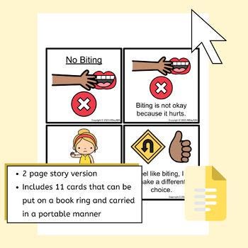 No Biting Social Skills Story EDITABLE - Etsy