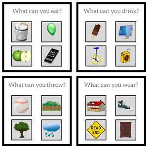 Feature Function Class Task Cards Bundle ABA Speech Therapy - Etsy