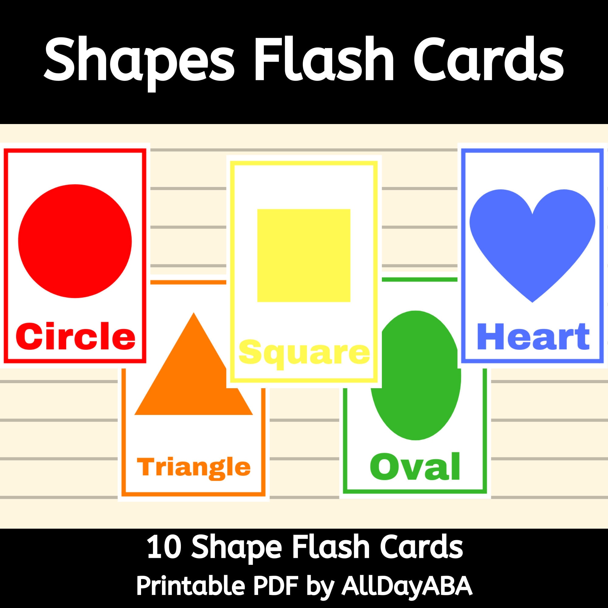 Shapes Flash Cards - ABA, Speech Therapy, Special Education - by ...
