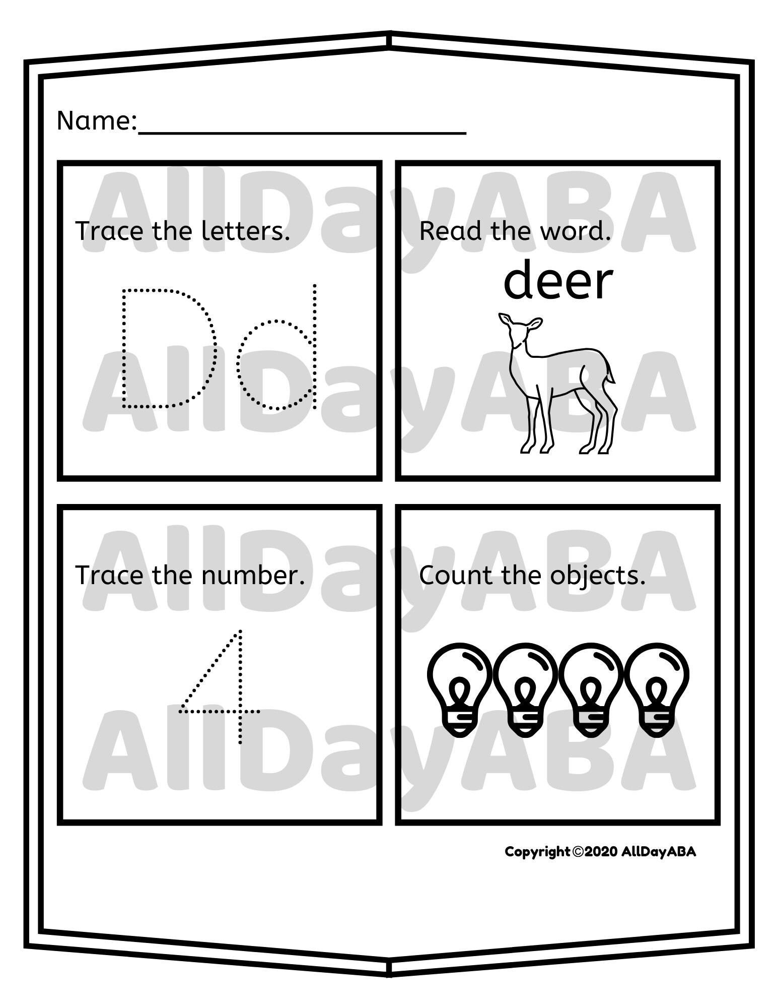 Home Learning Printable Tracing Letters Autism Worksheets Alphabet ...