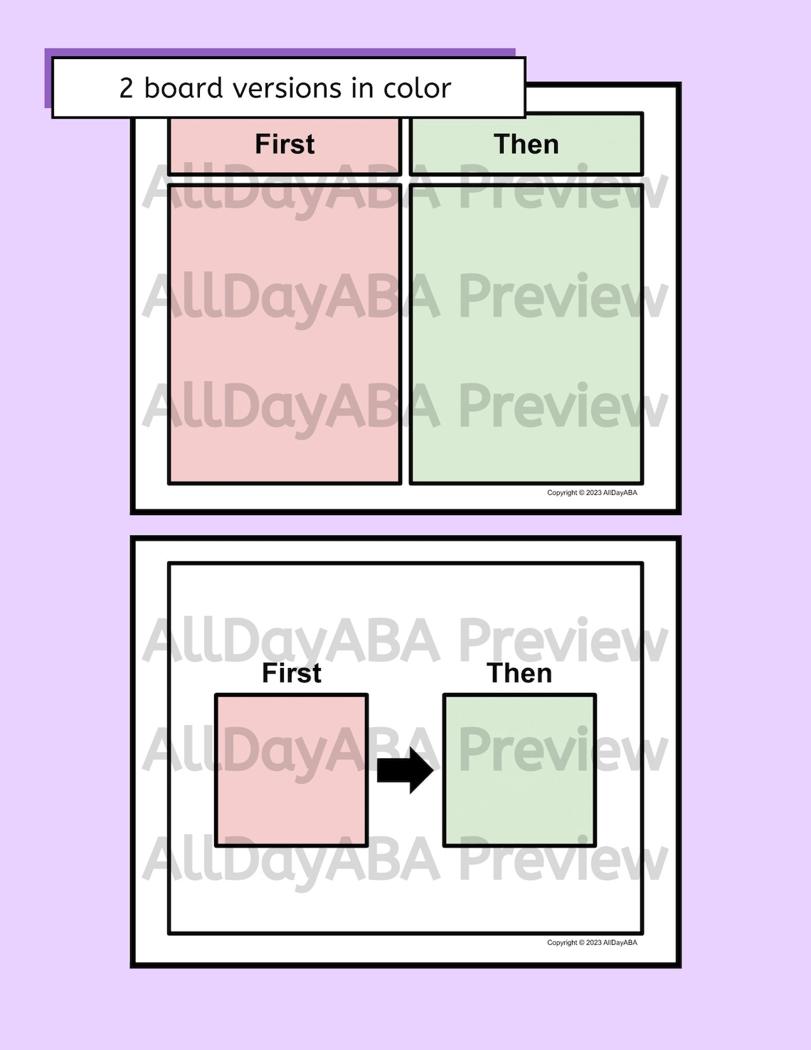 Editable First Then Board With Autism Visuals for ABA in Behavior ...
