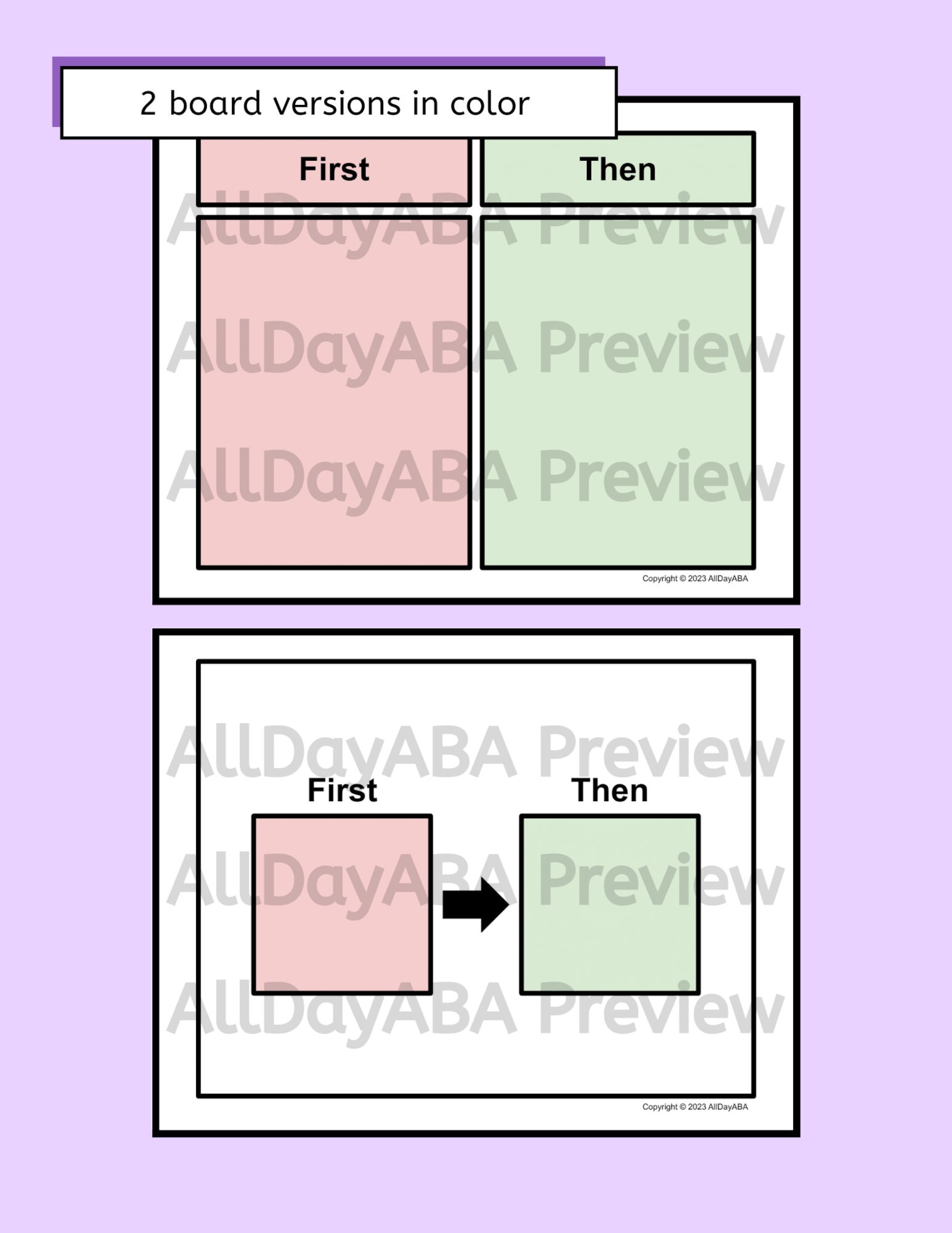 Editable First Then Board With Autism Visuals for ABA in Behavior ...