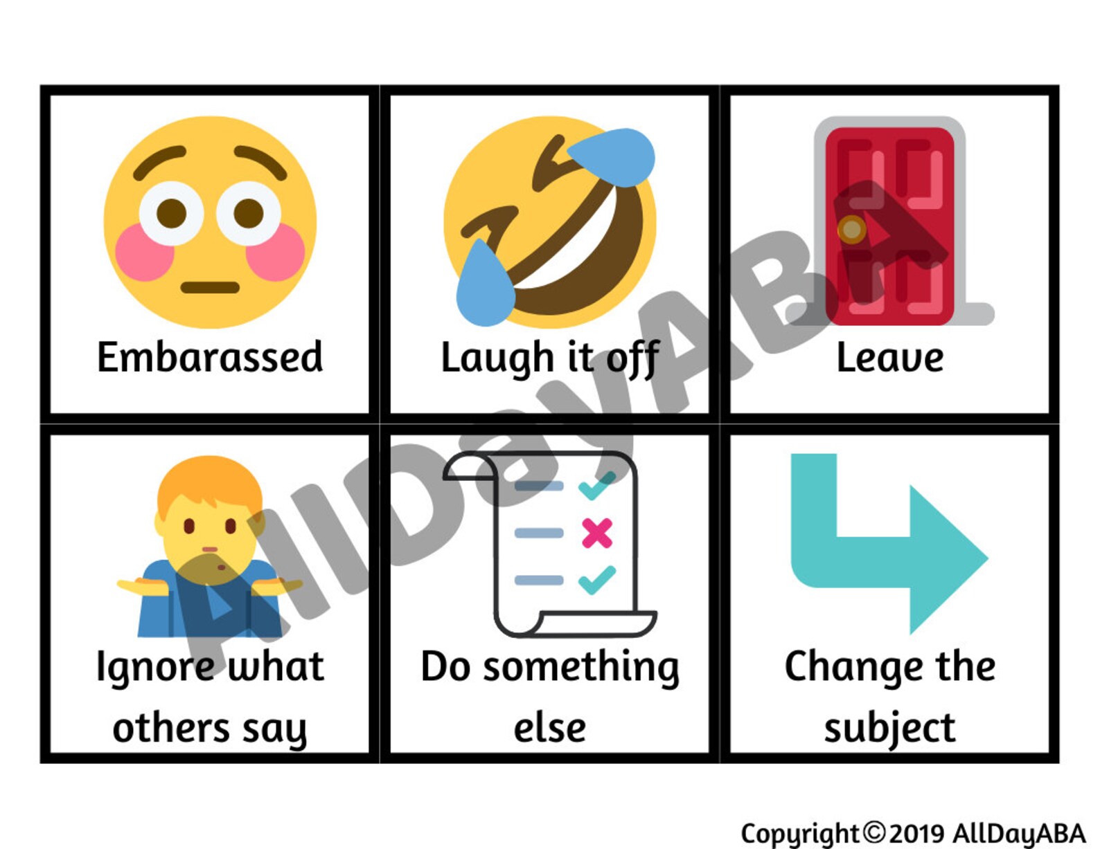 Coping Board If I Feel / Then I Can Autism and Anxiety - Etsy