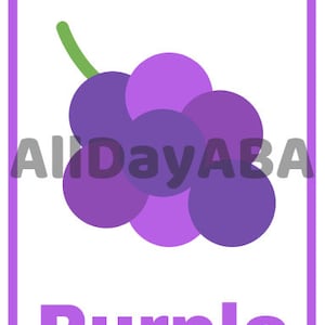 Color Flash Cards: Flashcards for Identifying Colors in Preschool, ABA ...