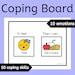 Coping Skills Board EDITABLE With Calm Down Cards for Autism, Special ...