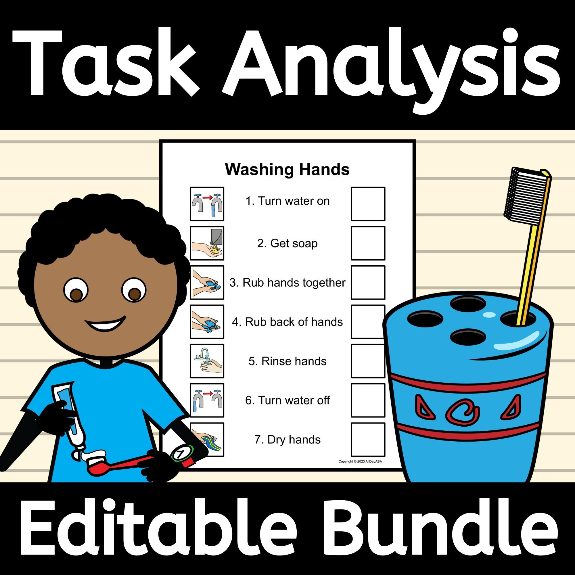 Task Analysis Bundle for Activities of Daily Living, Adls, Personal ...