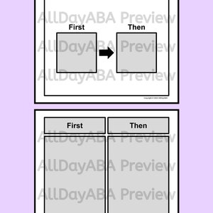 Editable First Then Board With Autism Visuals for ABA in Behavior ...