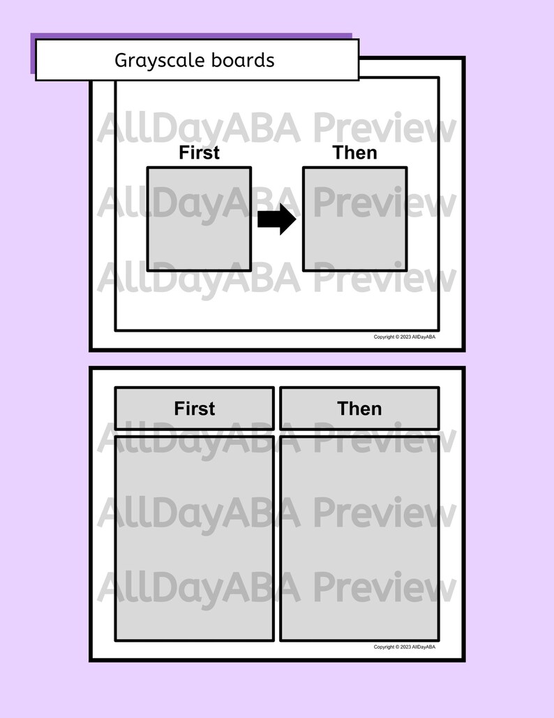 Editable First Then Board With Autism Visuals for ABA in Behavior ...