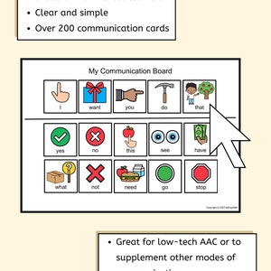 Editable Communication Board for Non Verbal and Autism With Basic Low ...