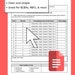 Editable Tacting Letters Data Sheet Google Doc™ for Alphabet ...