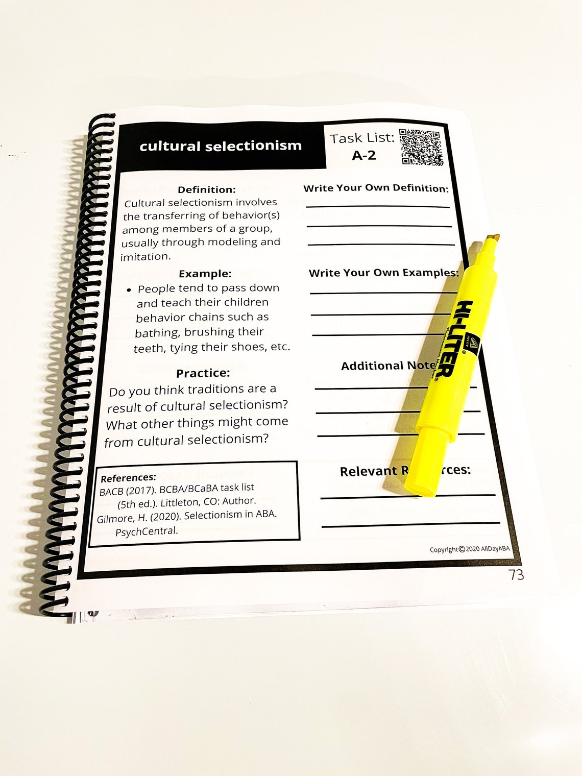 BCBA Exam Prep 5th Edition Task List Study Guide Book for Applied ...