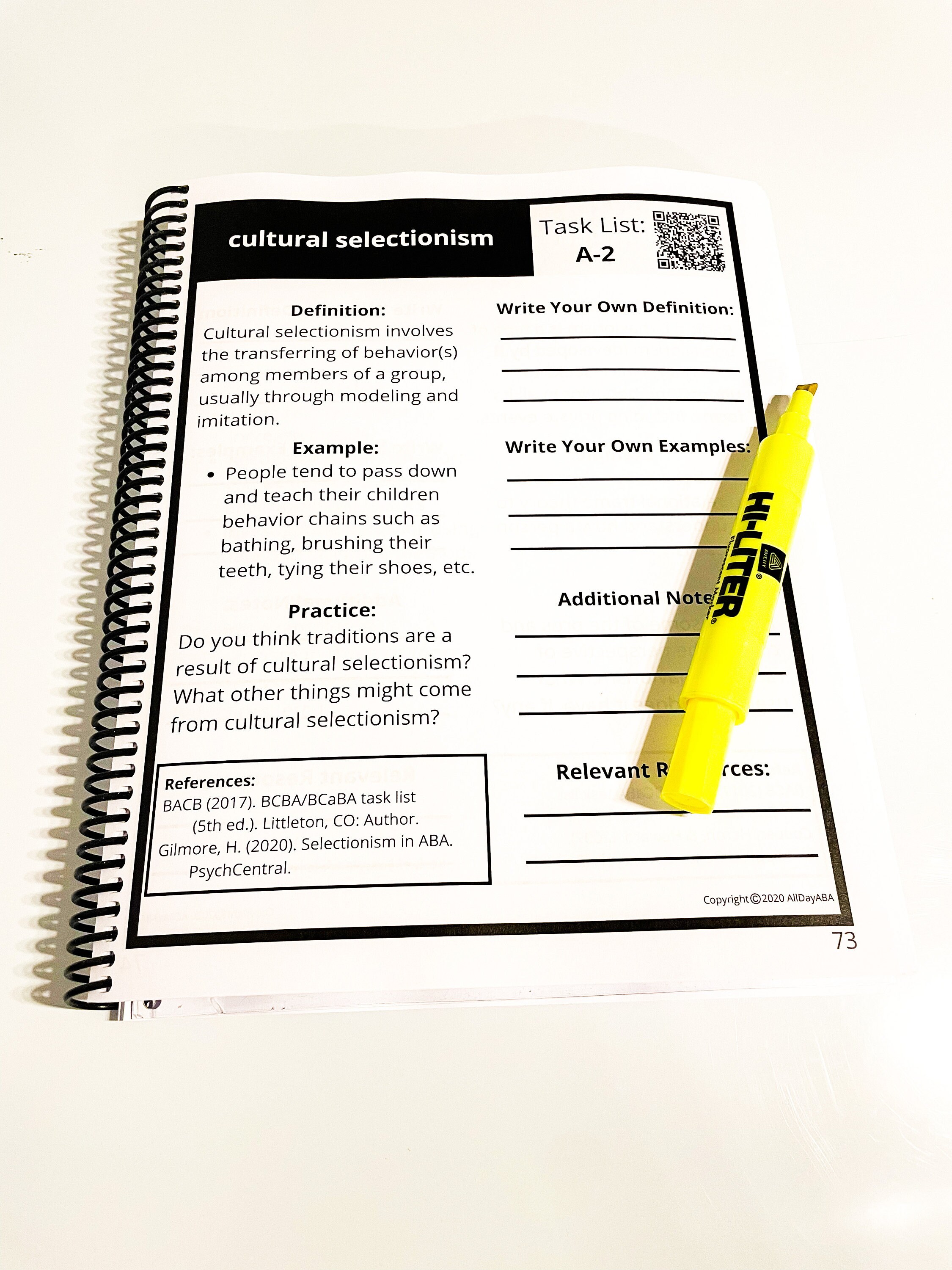 BCBA Exam Prep 5th Edition Task List Study Guide Book for Applied ...