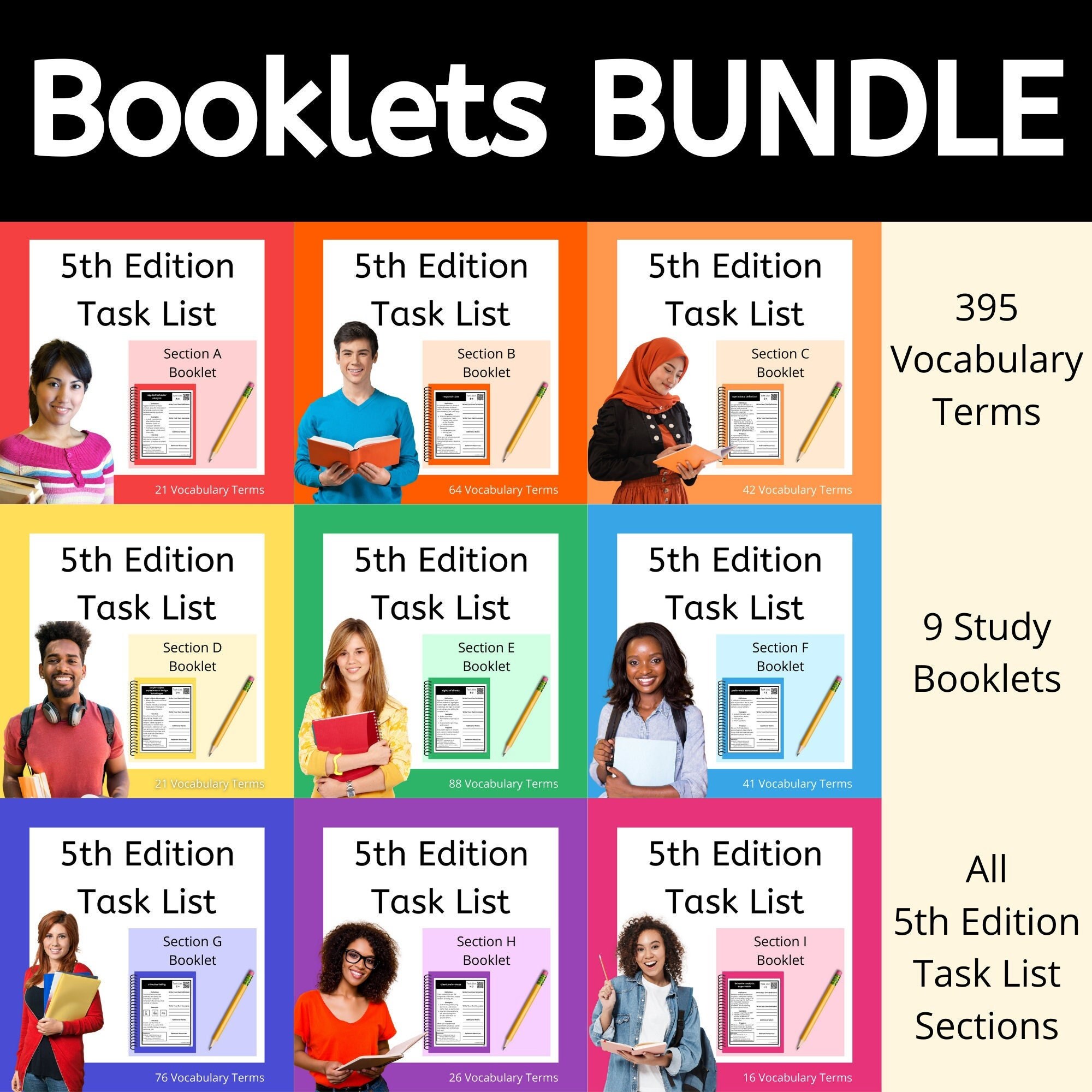 ABA Study Booklets Bundle BCBA Exam Prep for 5th Edition - Etsy Canada