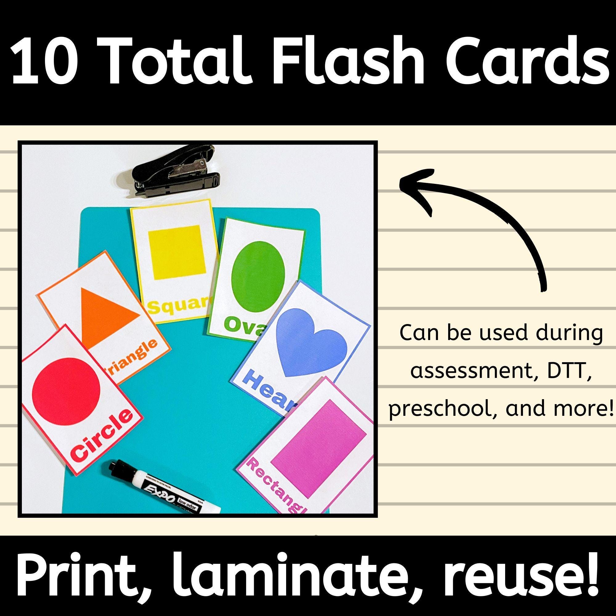 Shapes Flash Cards - ABA, Speech Therapy, Special Education - by ...
