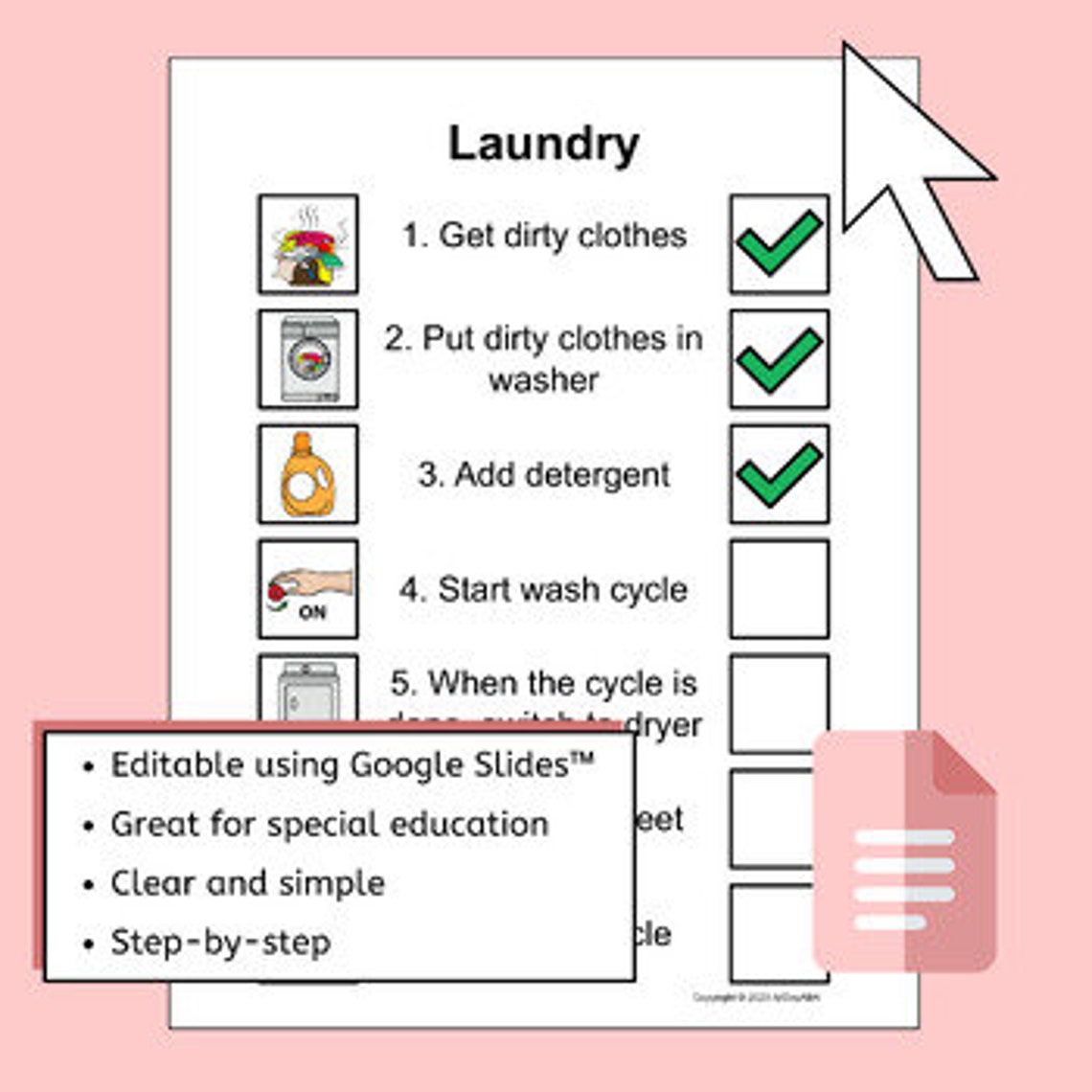 Doing Laundry Task Analysis EDITABLE Visuals and Data Sheet for ABA - Etsy