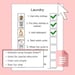 Doing Laundry Task Analysis EDITABLE Visuals and Data Sheet for ABA - Etsy