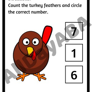 Thanksgiving Turkey Feather Counting - ABA Therapy, Special Education ...