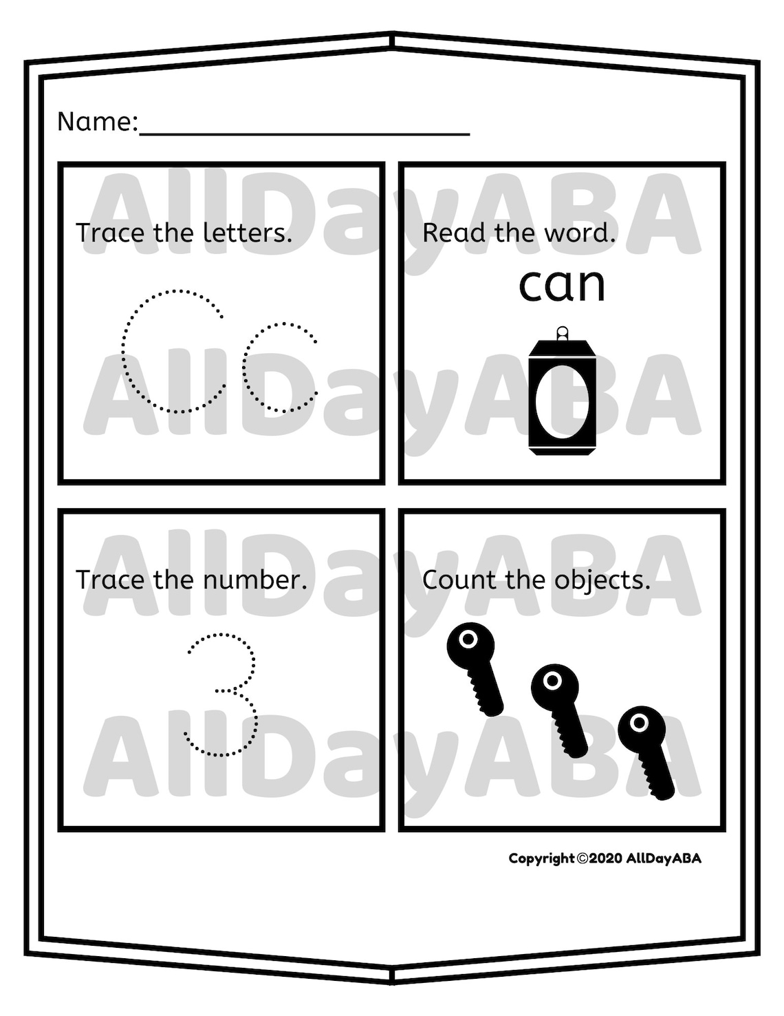 Home Learning Printable Tracing Letters Autism Worksheets Alphabet ...