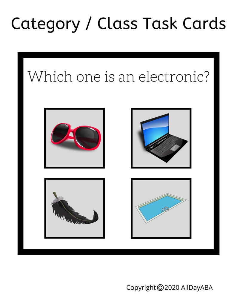 Feature Function Class Task Cards Bundle ABA Speech Therapy - Etsy