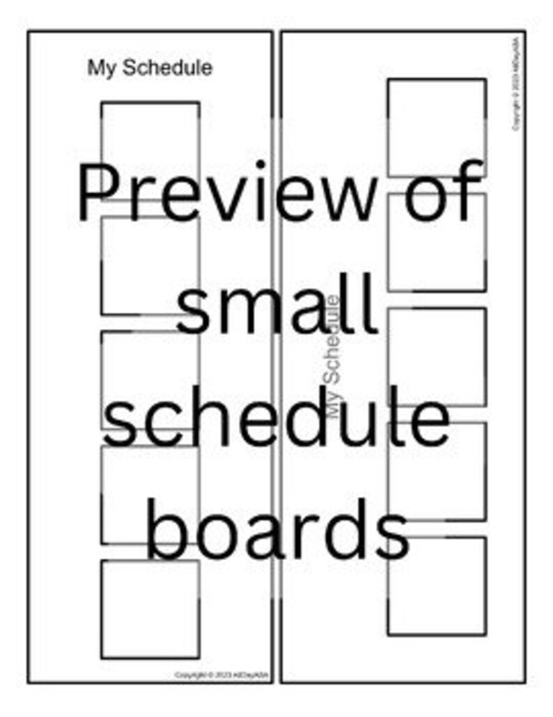 Editable Visual Schedule For Autism With Daily Classroom Etsy