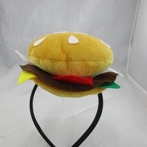 Unisex Adult Mini Cheeseburger Hamburger Headband Hat Food Vendor ...