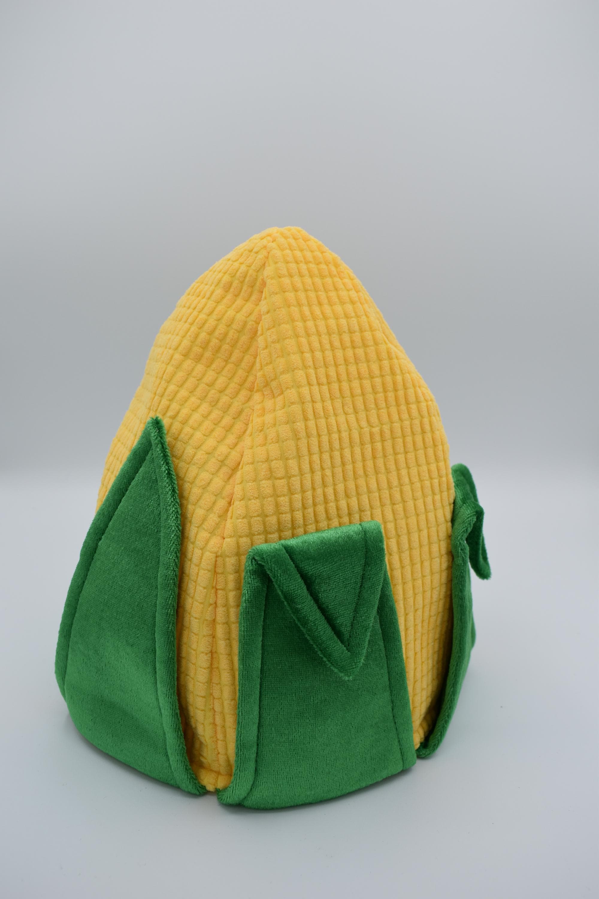 Adults Kids Corn Cob Hat Corn Stalk Cap Funny Food Truck Halloween ...
