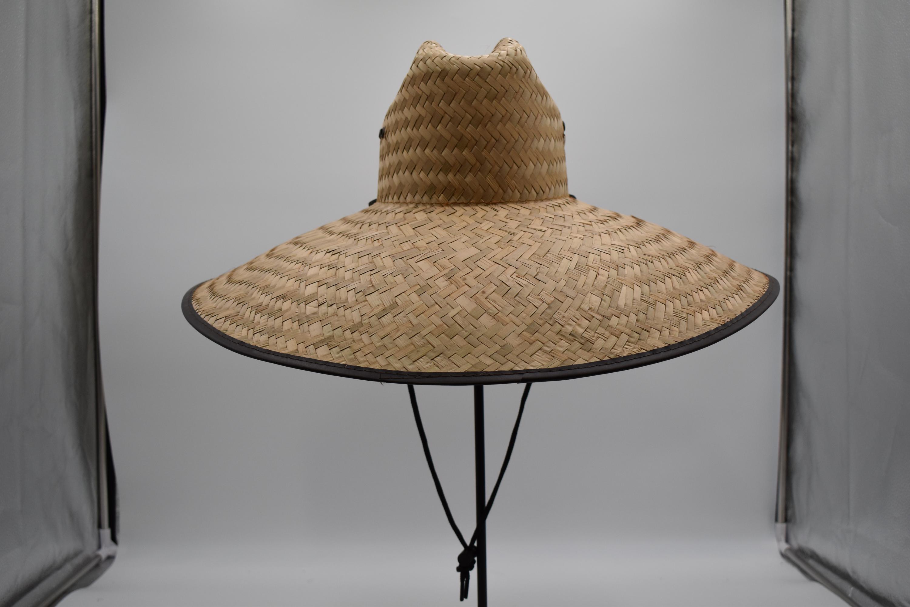 Handmade Huge Large Fit Hard Shell Double Weaved Straw Shade Gardening ...