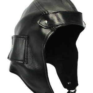 Adult Mens Vintage Aviator Helmet Flying Bomber Trapper Hat Steampunk ...