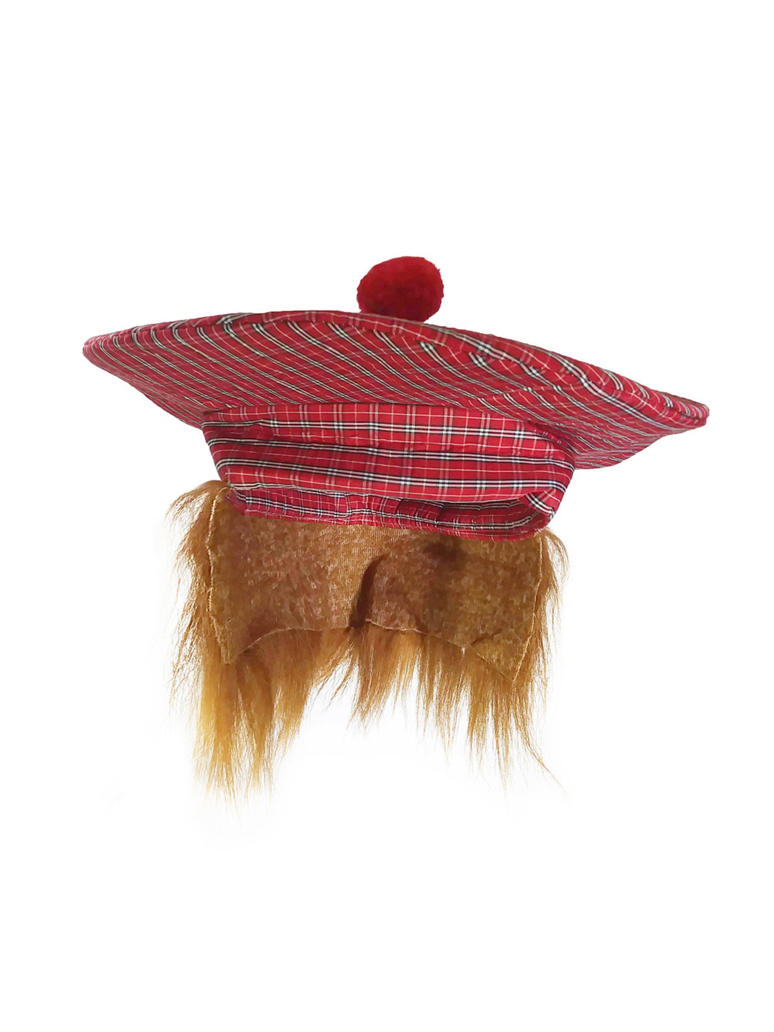 Adult Womens Mens Boys Scottish Irish Red Hat Plaid Tam O | Etsy