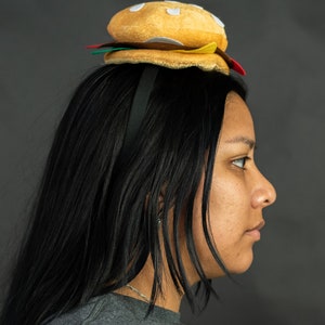 Unisex Adult Mini Cheeseburger Hamburger Headband Hat Food Vendor ...