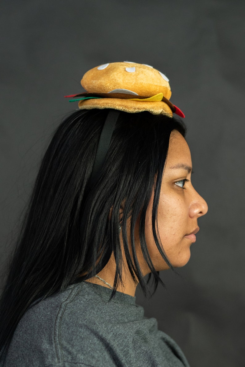 Unisex Adult Mini Cheeseburger Hamburger Headband Hat Food | Etsy