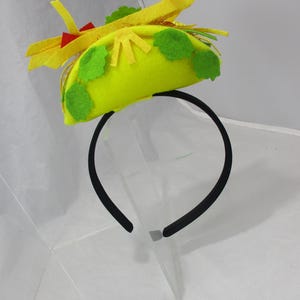 Mini Taco Hat Headband Lightweight Festive Food Headband Unisex Adult ...
