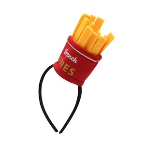 Unisex Adult Kid Fun Mini French Fries Headband Hat Novelty Food Hat ...