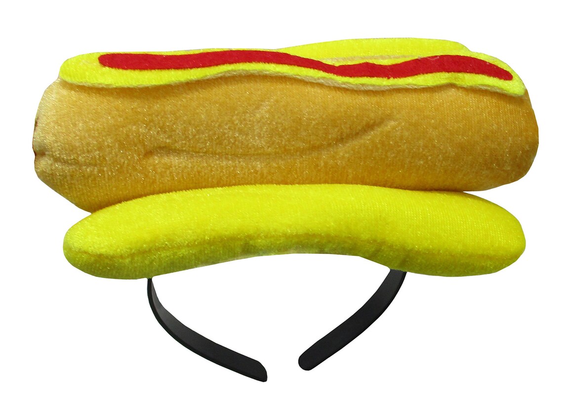 Mini Velvet Hot Dog Hat on Headband Food Vendor Party Costume - Etsy