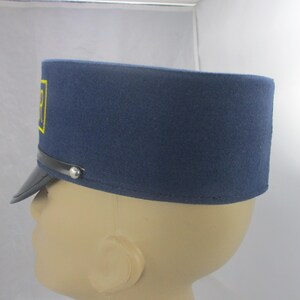 Mens Womens Military Navy Blue Train Conductor Hat Victorian Steampunk ...