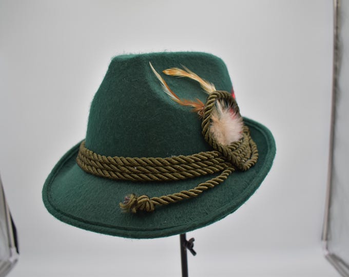 Vintage Austrian - Tyrolean Classic Hunting Hat, WALTER, Size - 56/57 ...