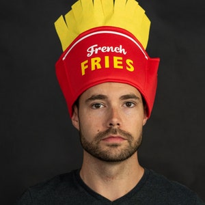 Adult French Fries Food Hat Silly Novelty French Fry Potato Hats Street ...